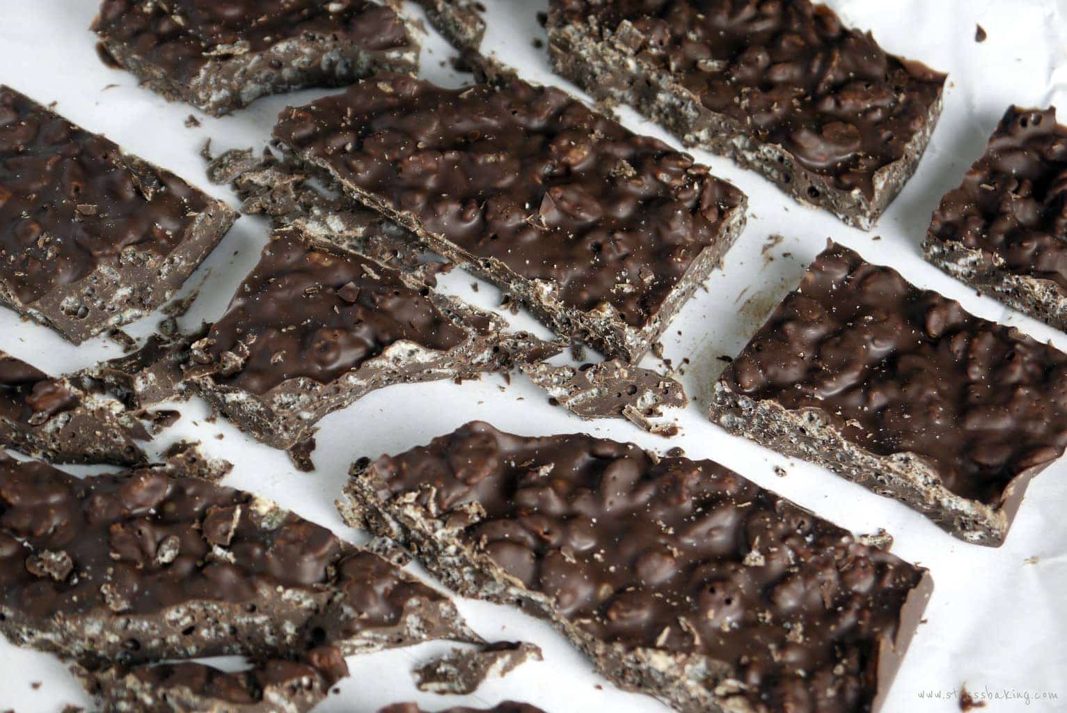 2-Ingredient Chocolate Crunch Bars (Nestle Crunch Bar Copycat Recipe ...