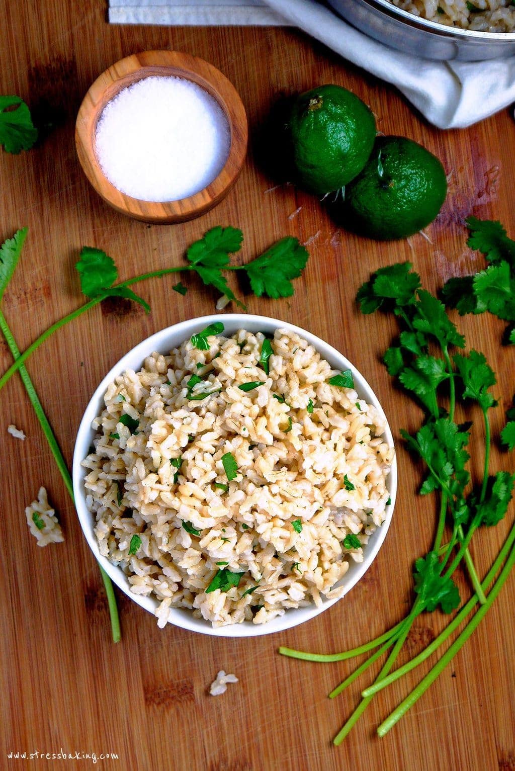 Cilantro Lime Brown Rice | Stress Baking