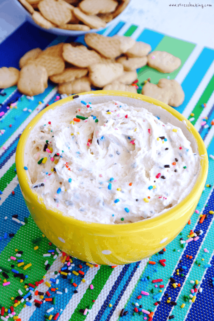 Homemade Dunkaroo Dip (Funfetti Dip Recipe) | Stress Baking