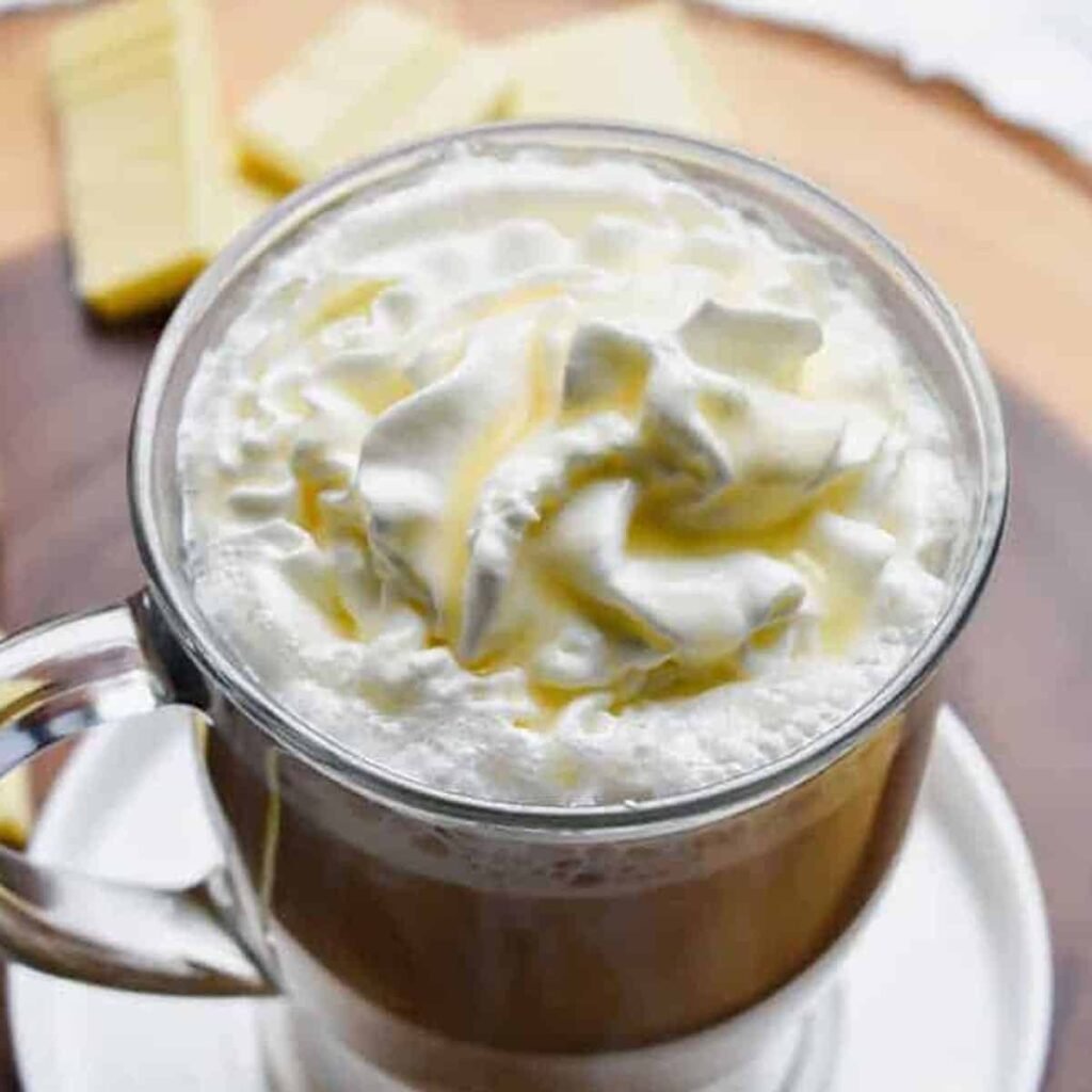 Copycat Starbucks White Chocolate Mocha Recipe - Stress Baking