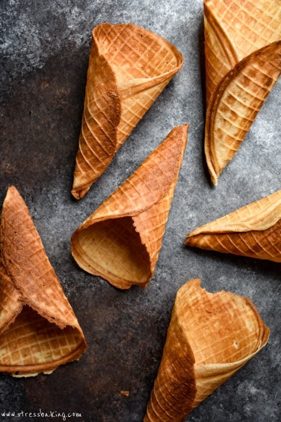 Homemade Waffle Cones | Stress Baking