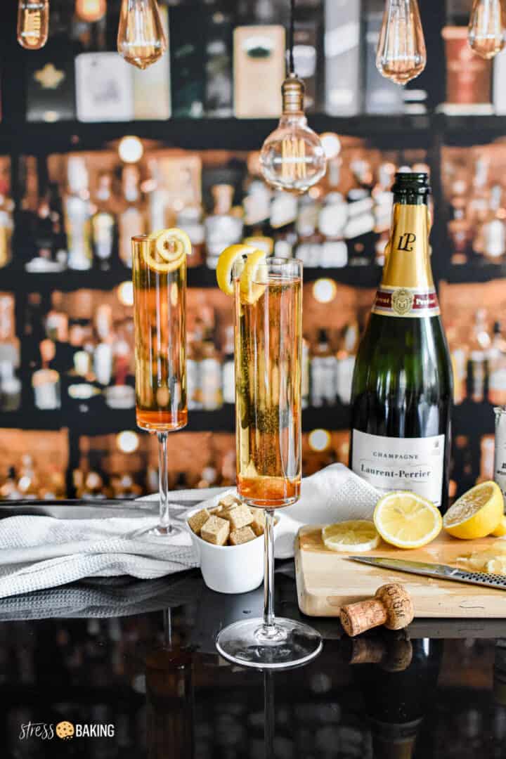 Classic Champagne Cocktail Recipe | Stress Baking