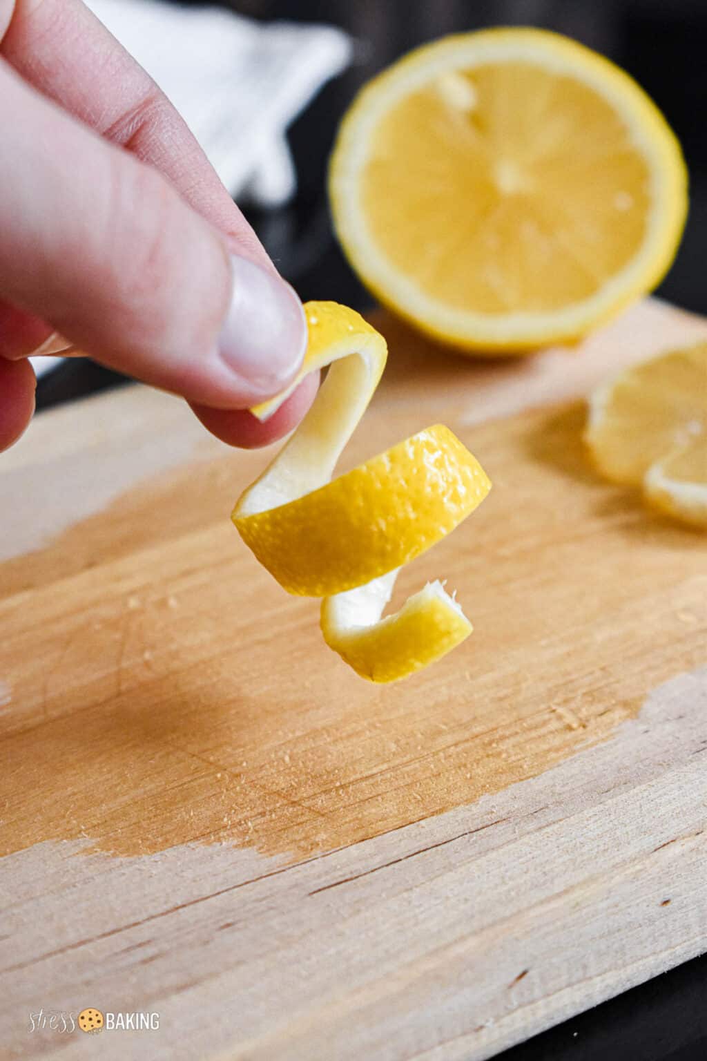 How to Make a Lemon Twist Garnish | Stress Baking