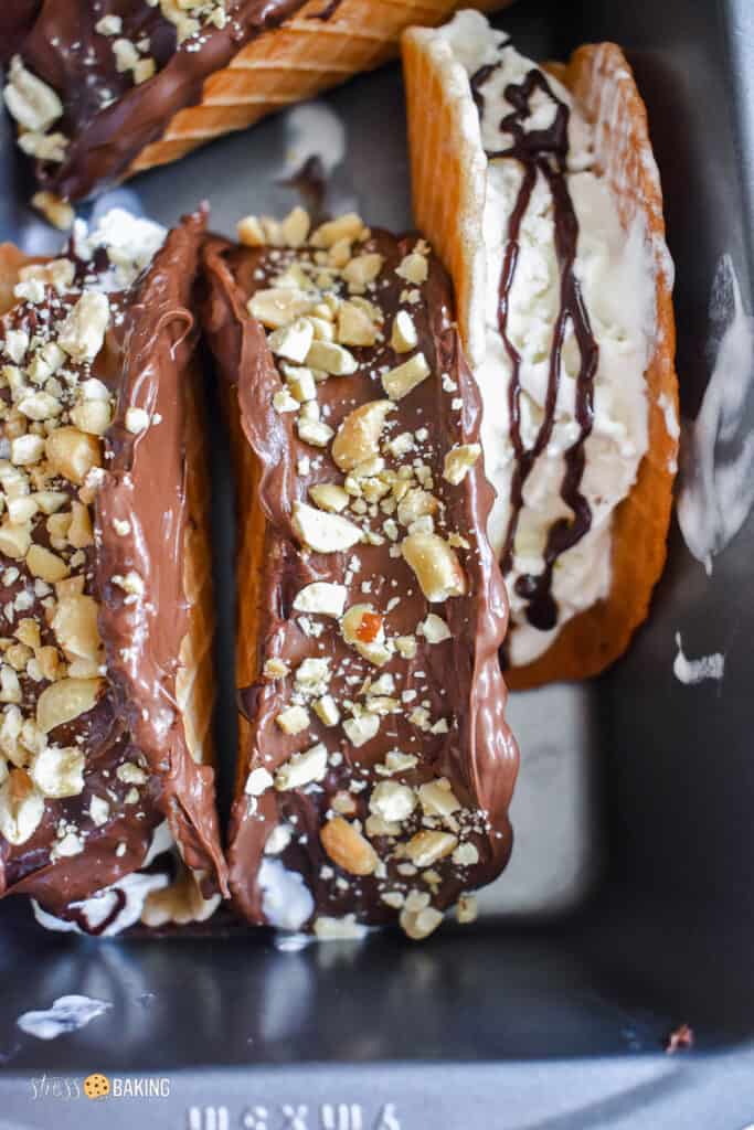 Homemade Choco Tacos Recipe | Stress Baking