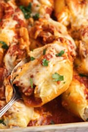Ground Turkey Stuffed Shells | Stress Baking