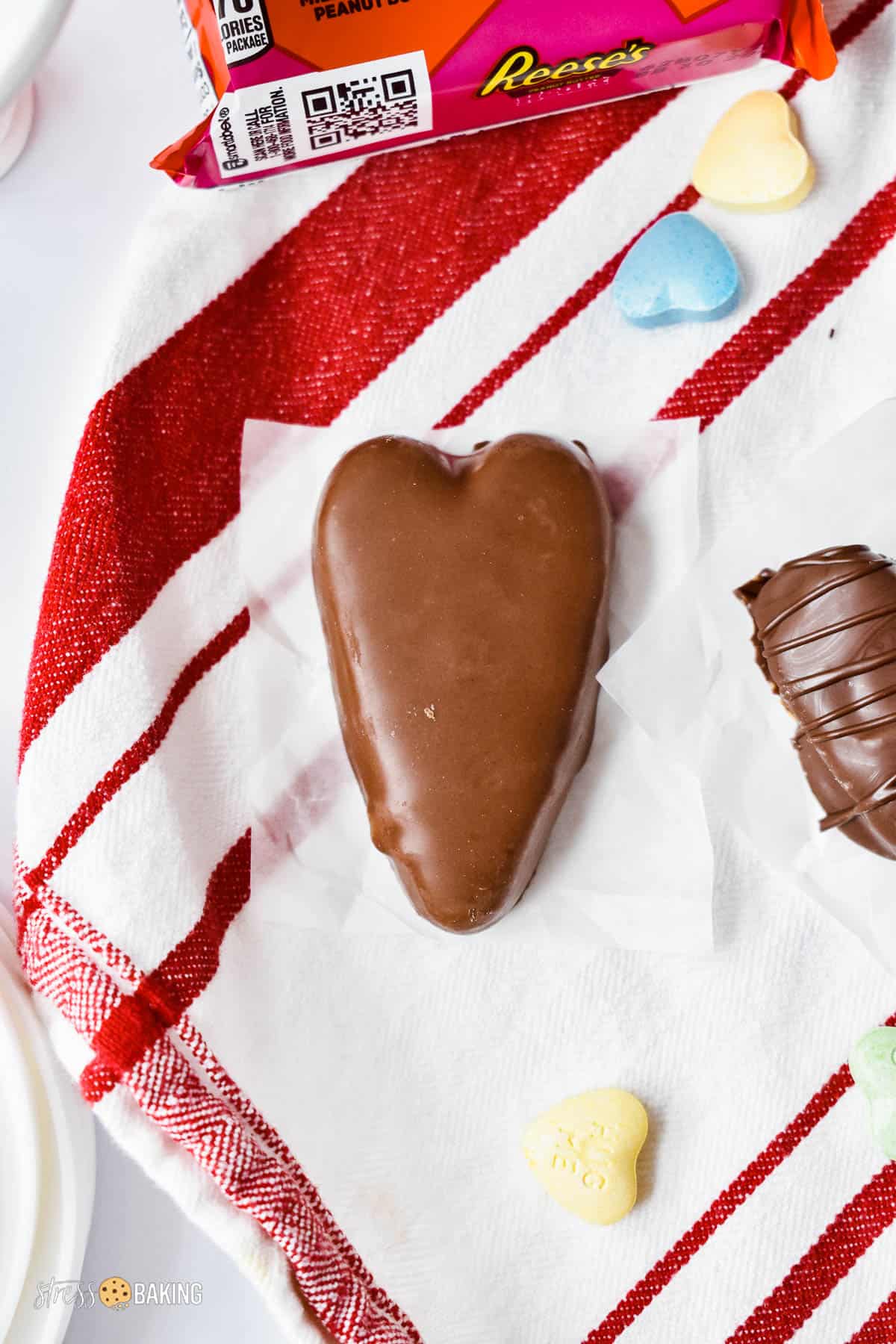Homemade Reese's Peanut Butter Hearts | Stress Baking