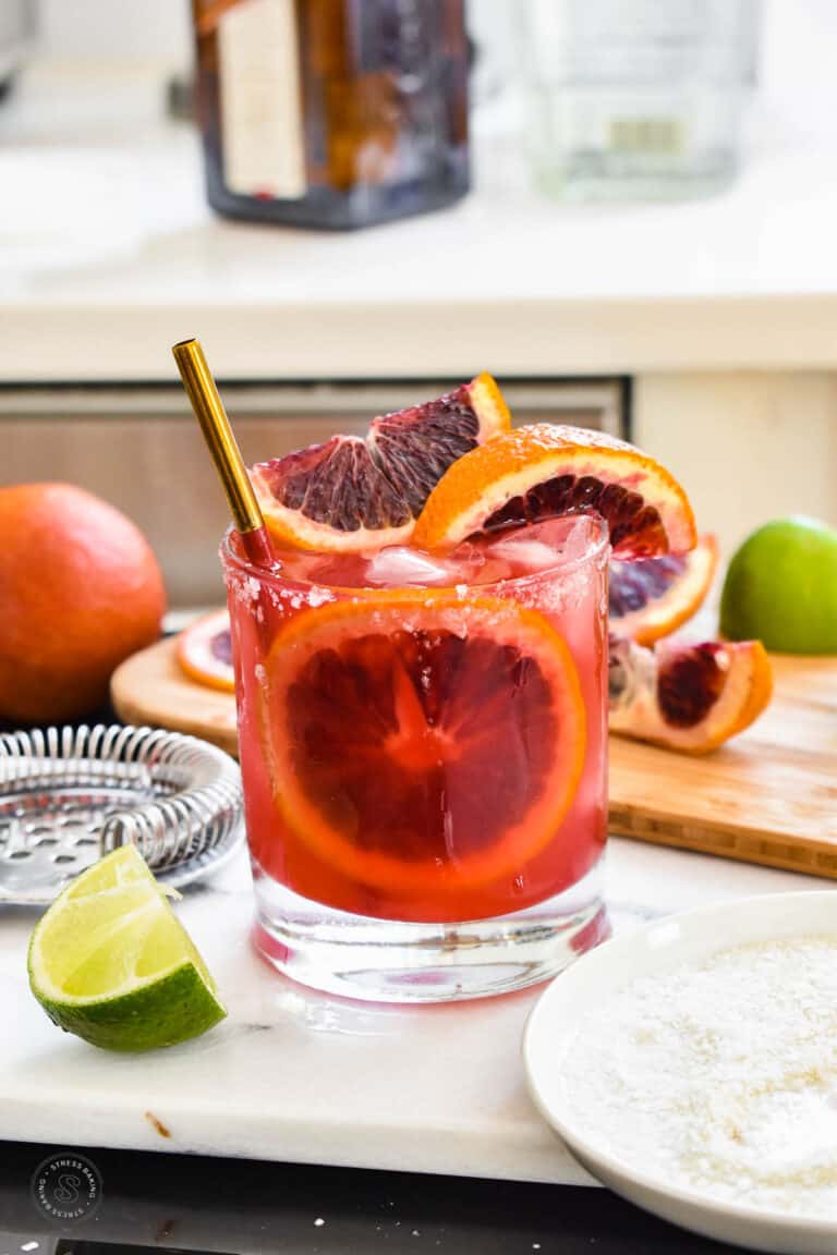 The Best Blood Orange Margarita Recipe | Stress Baking