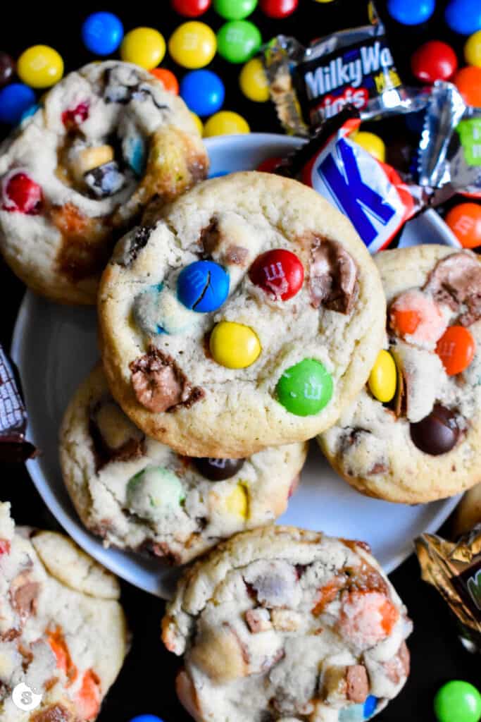 Leftover Halloween Candy Cookies Recipe | Stress Baking