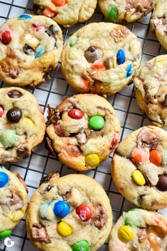 Leftover Halloween Candy Cookies Recipe | Stress Baking